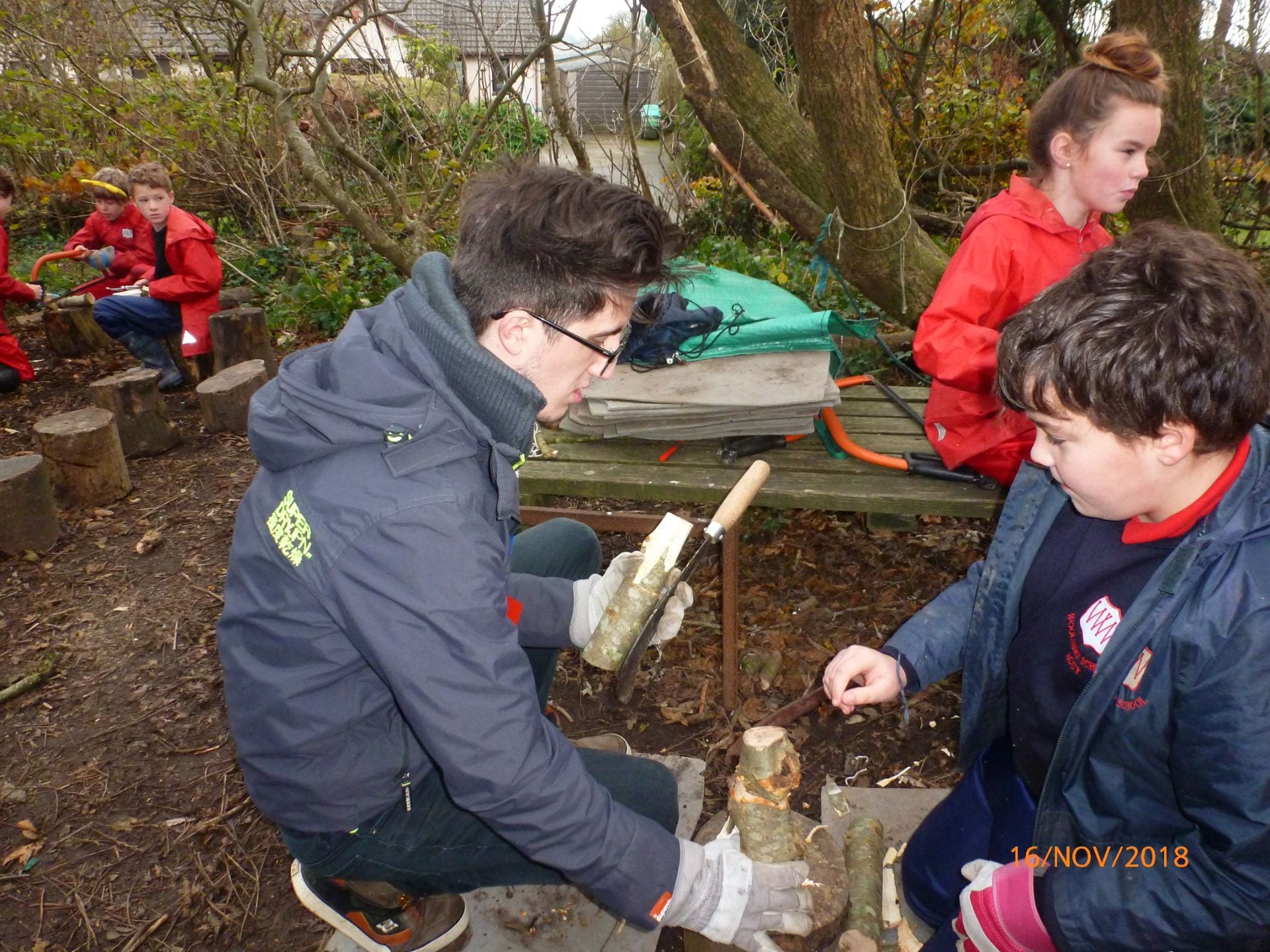 Mallet making in forest school – Village Schools Partnership Blog